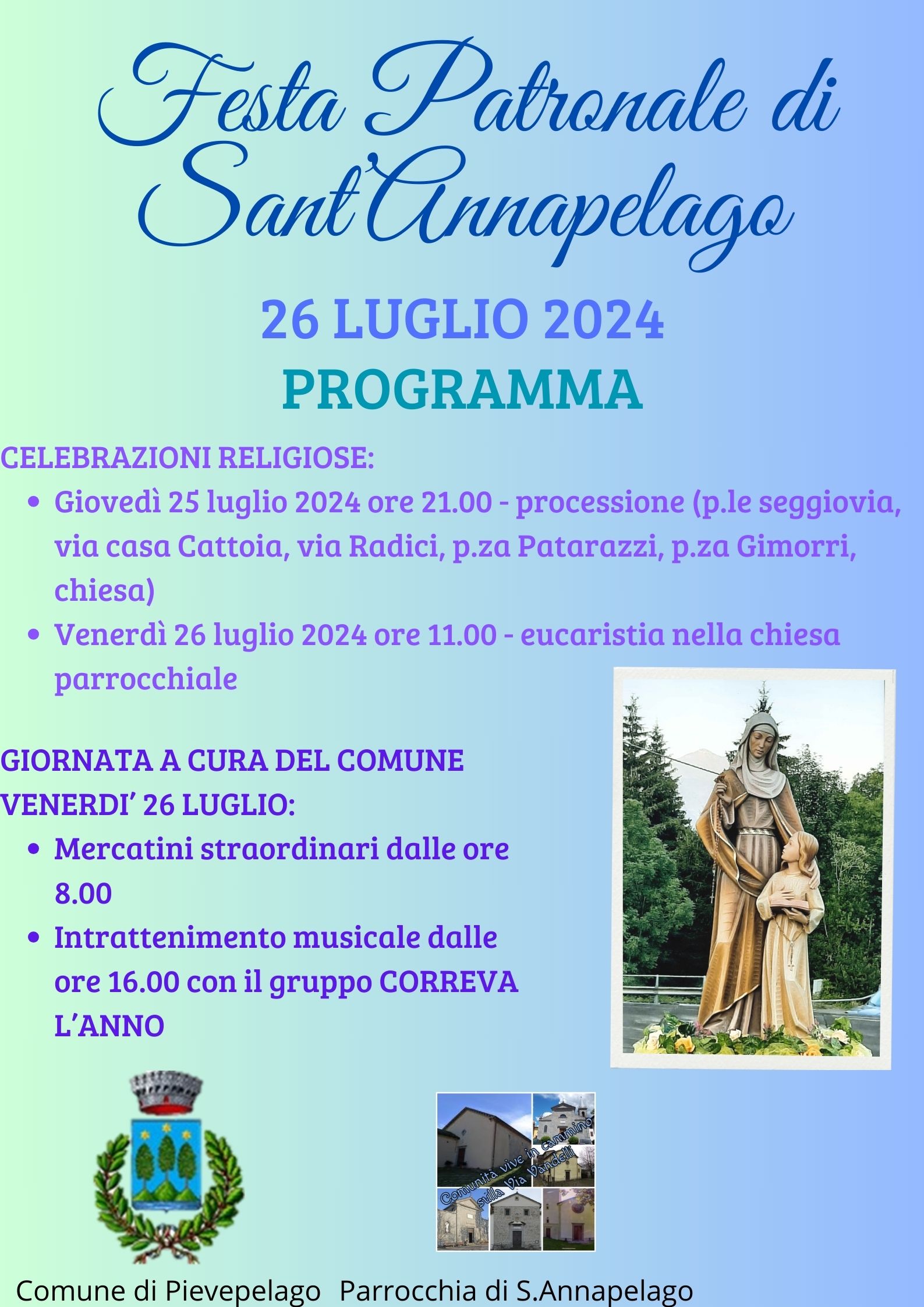 Comune di Pievepelago - Festa Patronale Sant'Annapelago